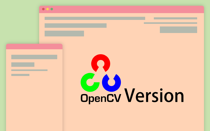 OpenCVのバージョンを確認する | ITハット